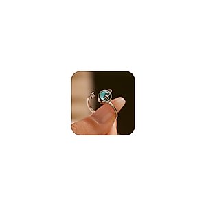 KIFUTENG To My Daughter Fidget Ring, 925 Sterling Silver Fidget Anxiety Spinner Planet Rings for Women Open Adjustable Stackable Blue Moon Star CZ Ring Jewelry Graduation Birthday Gifts for Daughter