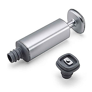 Rabbit Wine Preserver with Two Vacuum Stoppers, Standard, Silver
