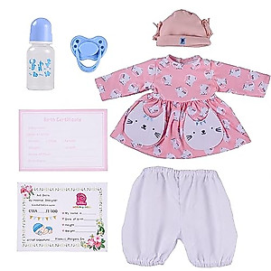 SGTD Reborn Baby Dolls Silicone Full Body, 18 Inch Full Body Silicone Baby Dolls, Handmade Lifelike Best Reborn Dolls, The Best Gift for The Accompany,C