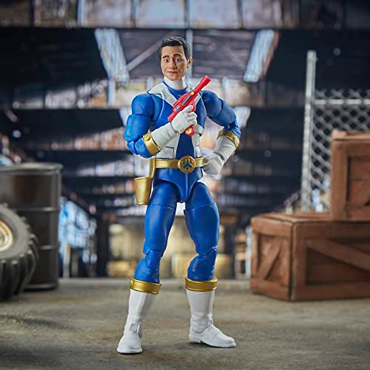 Power Rangers Lightning Collection Lightspeed Rescue Blue Ranger 6-Inch Premium Collectible Action Figure Toy with Accessories, Kids Ages 4 and Up
