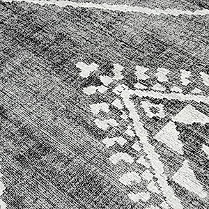 ReaLife Machine Washable Rug - Stain Resistant, Non-Shed - Eco-Friendly, Non-Slip, Family & Pet Friendly - Made from Premium Recycled Fibers - Moroccan Diamond - Gray, 2'6" x 6'