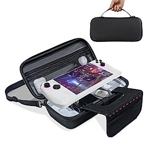 JOYTORN Protective Carrying Case for Rog Ally 7” 120Hz Console,Accessories Organizer Storage Travel Handheld Case Compatible with ASUS Rog Ally Console-Black