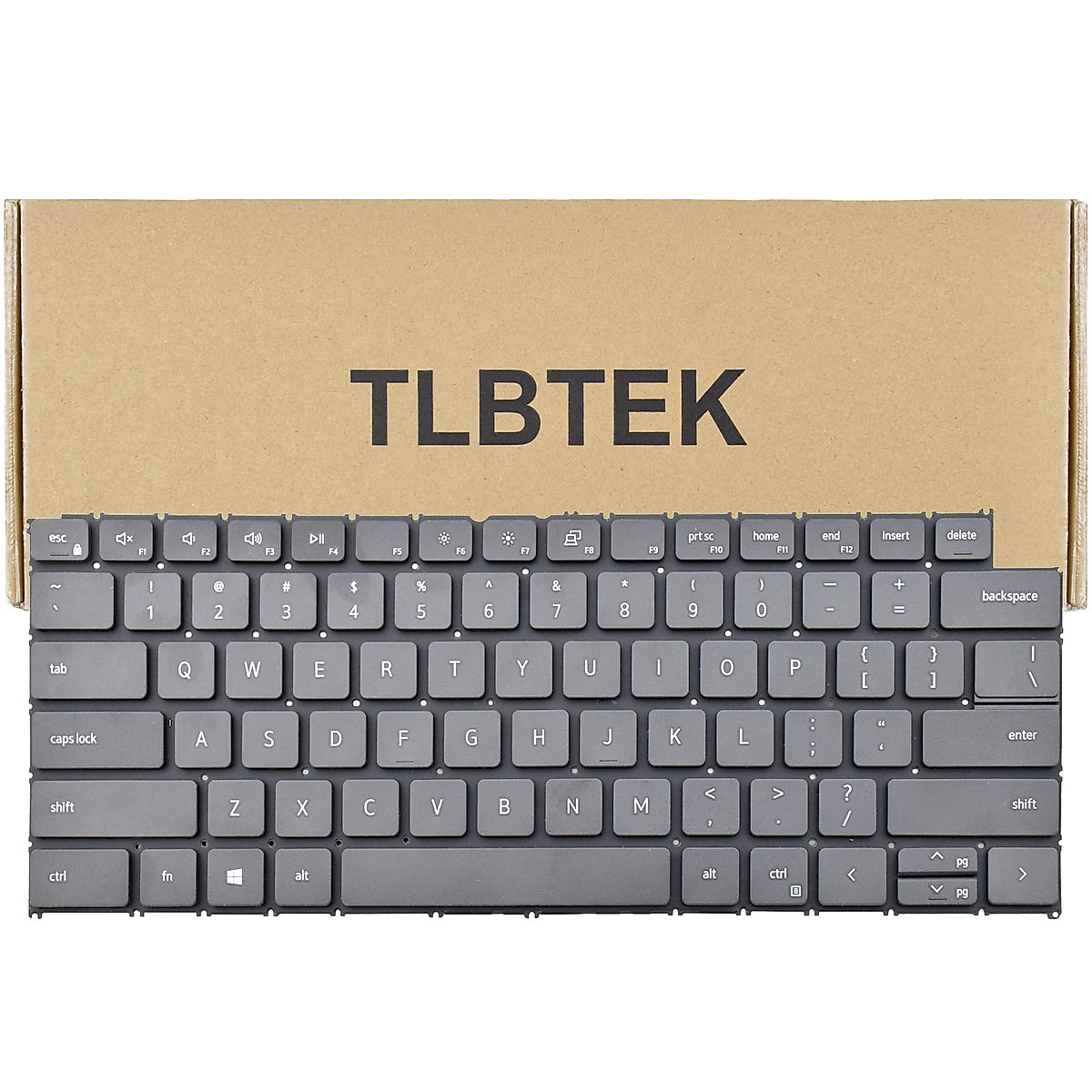 TLBTEK Keyboard Replacement Compatible with Dell Inspiron 13 5310 14 Pro 5431 5410 5415 5418 7415 2-in-1 P147G,16 Pro 5620 5625 7620 P119F,Latitude 3320 3420 P144G,Vostro 13 5310 Series Laptop Black