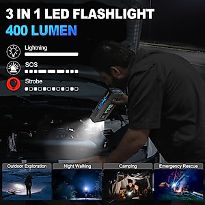 JOMGAND JQ3500 Portable Jump Starter, 3500A 12V Car Battery Booster Pack for Upto 10.0L Gas or 8.5L Diesel Engines, Jumper and Jump Box with 100W Two Way Fast Charge, 36 Months Ultra-Long Standby