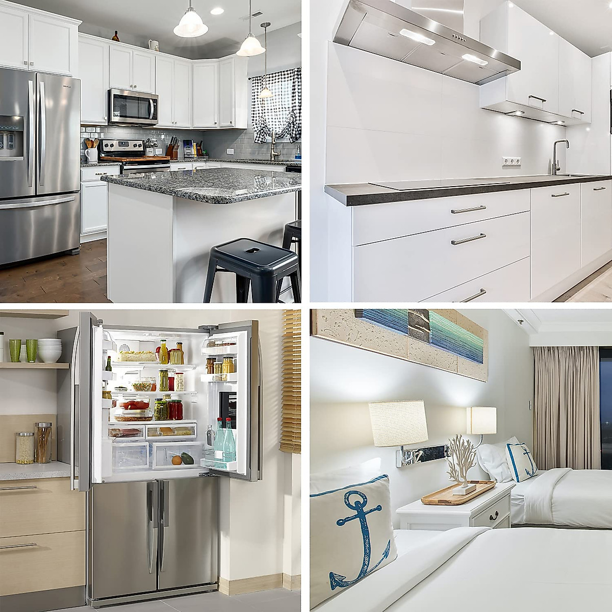 E17 LED Bulb 5W LED Microwave Light Bulb Over Stove Appliance Replacement 40W Halogen for Range Hood, Refrigerator, 120V 450LM, Daylight White 6000K, E17 Intermediate Base, Non-Dimmable, 2 Pack