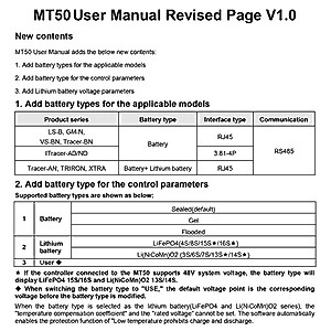EPEVER Remote Meter MT50 for MPPT Solar Charge Controller LCD Display Monitoring Setting Reading for Tracer-AN, Triron-N, XTRA Series Regulator (MT-50 Remote Meter)