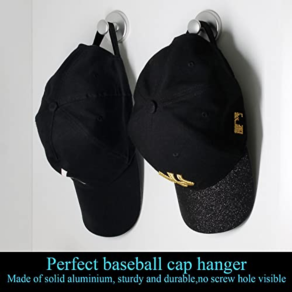 HIKIYEAT Solid Aluminum Towel Hook,Wall Hooks,Adhesive and Screw Installation,2 Pack,Heavy Duty,Hanging Robe,Loofah Holder,Minimalist Design,Door Hanger,for Glass Shower Bathroom,Coat(Matte Silver)