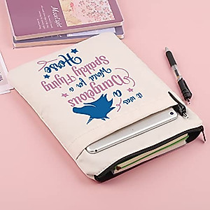 MEIKIUP Keeper of The Lost Sylveny Inspired Gift Book Sleeve with Zipper KOTLC Gift Bookish Gift Reader Gift Book Covers for Paperbacks (Flying Horse BS)