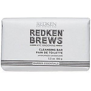 Redken Brews Cleanse Bar For Men, Soap For Face and Body, 5 Oz, Stocking Stuffer