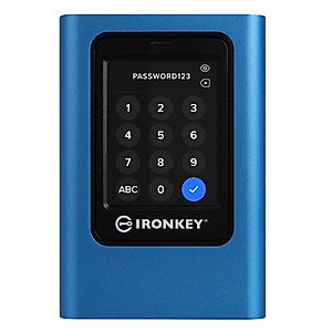 Kingston IronKey Vault Privacy 80 1.92TB External SSD | FIPS 197 | XTS-AES 256GB Encrypted | Touch Screen PIN | Secure Data Protection | IKVP80ES/1920G