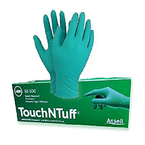 Generic Nitrile Gloves Disposable Latex Free Chemical Resistant Gloves, Teal, Large