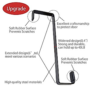 TIOYOTY Over The Door Shoe Organizer and 4 Pack Over The Door Hooks