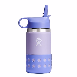 Hydro Flask 12 Oz Kids Wide Mouth Straw Cap And Boot Wisteria