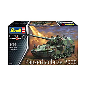 Revell RV03279 Kit 1:35 - Panzerhaubitze 2000 Plastic Model, Green, 1/35