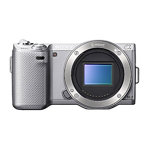 Sony NEX-5N 16.1 MP Compact Interchangeable Lens Touchscreen Camera With 18-55mm Lens (Silver)
