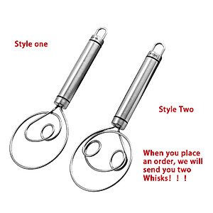 2 Pack Wisk Kitchen Tool,Pizza Dough Mixer Dutch Dough Whisk For Baking Cake Dessert Sourdough Pizza and Pastry,Artisian Blender