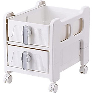 YUEGOO Kitchen Sinks Solid Under Sink Storage Cabinet Organizer Drawer, for Bathroom and Kitchen Under Bathroom Sink Organizers and Storage Under Sink Rack Shelf/White/29 * 39 * 36.5cm
