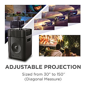 Ion Projector Deluxe Speaker Battery/AC Powered Indoor/Outdoor Projector