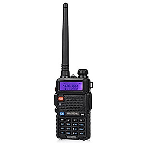 BAOFENG UV-5RTP 8/4/1W Two-Way Radio, High Power Dual Band Long Range for Adults, Tri-Power Handheld Ham Radio with Speaker Mic, Programming Cable (2 Pack)
