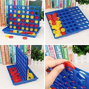 Pup Go 4 in a Row Game - 6 Spare Discs Included, Classic Board Game for Kids, Classic Four in a Row, Family Fun Games for Age 3 4 5 6 7 Year Old Boys Girls Adults, Line Up 4 (Standard)