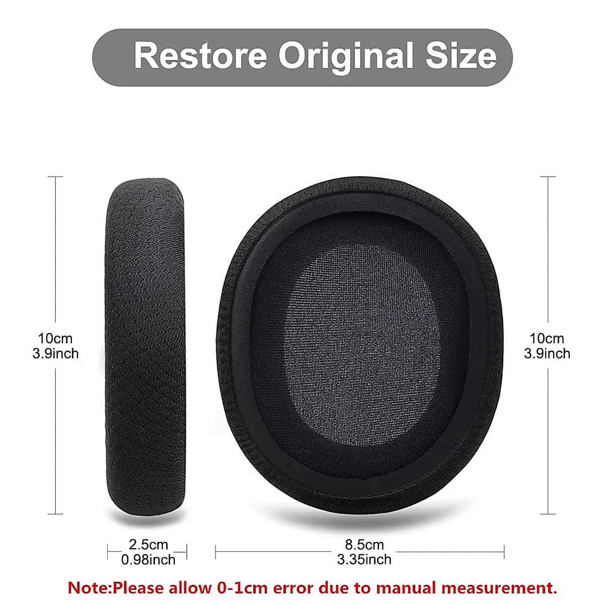 Arctis 9X Replacement Earpad Arctis Raw Ear Cushion Pads Compatible with SteelSeries Arctis1 Arctis3 Arctis5 Arctis7 Arctis9x Arctis Pro Arctis raw Gaming Headphones