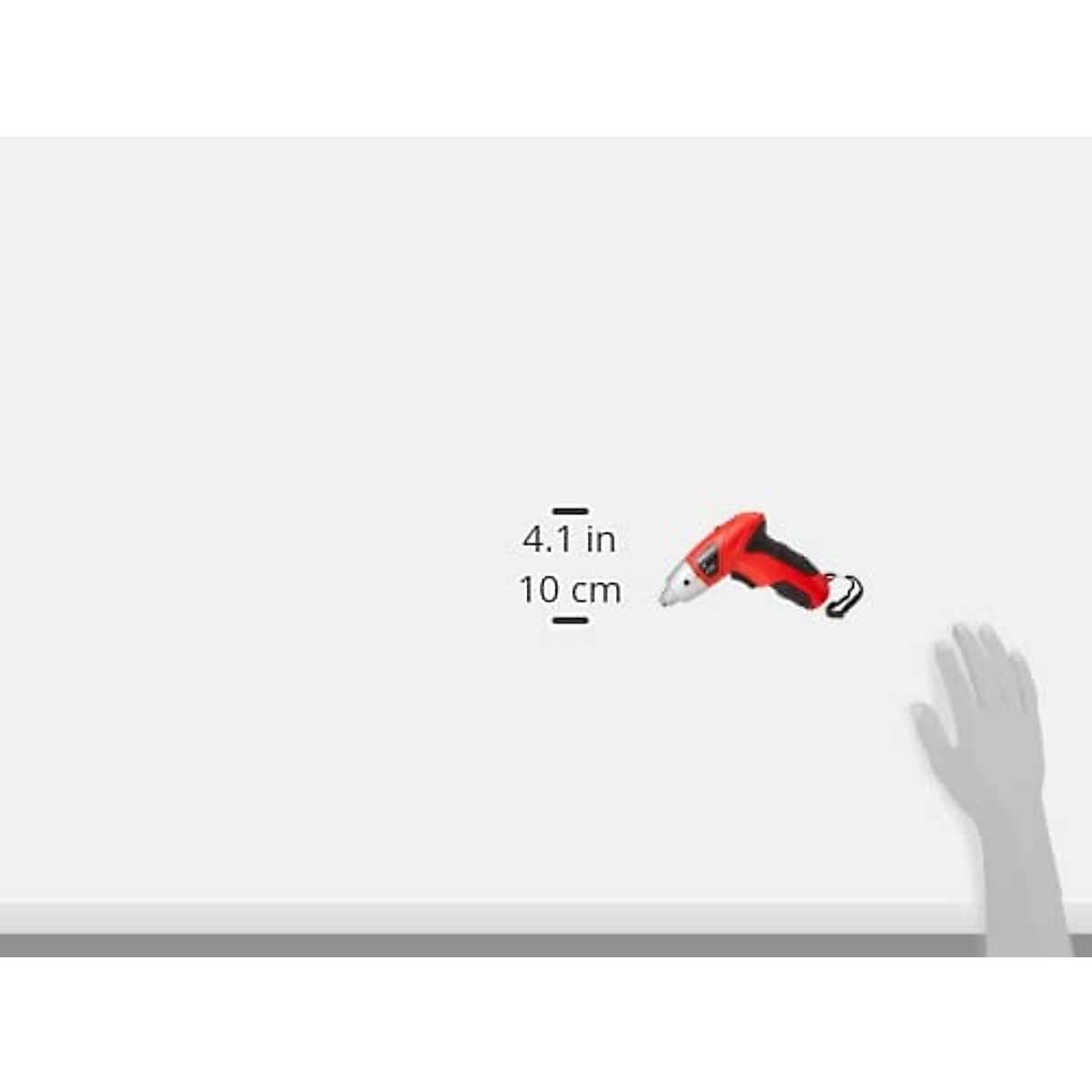 25-Piece Electric Screwdriver Set - Cordless Drill with LED Work Light, Automatic Spindle Lock, and Screw Driver Bits by Stalwart (Red)