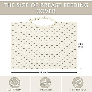 HBselect Nursing Cover - Breathable, Stylish, and Discreet Breastfeeding Privacy with Adjustable Strap - Breastfeeding Cover for Moms