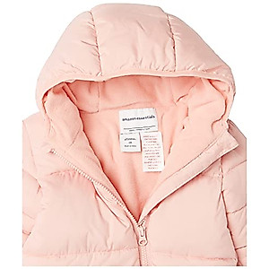 Amazon Essentials Unisex Babies' Puffer Bunting Suit, Blush, 18 Months
