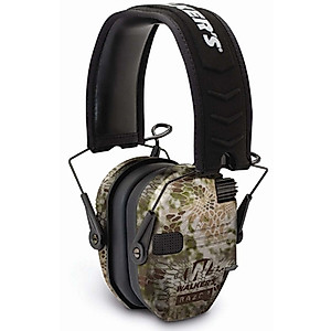 Walkers Razor Slim Electronic Shooting Ear Muff (Kryptek Camo) 5-Pack Bundle (5 Items)