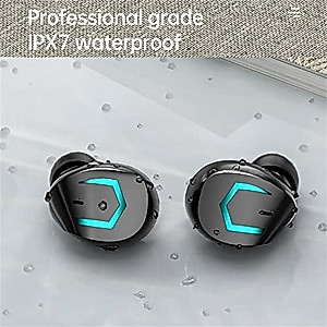 HiFi Bluetooth Earbuds, Digital Display Touch-Control,Intelligent Noise Reduction LED Intelligent Digital Display, 8D Stereo Sports Earbuds