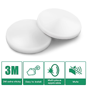 Cobee Door Stopper Wall Protector Set, 5 Pieces 2 Inch Silicone Door Handle Bumper Self Adhesive Wall Protector for Door Handle Wall Furniture