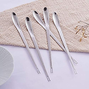 YISSSN Seafood Forks Picks for Lobster Crab Nut 18/10 Stainless Steel Seafood Tools 9.25-inch (4-Piece)