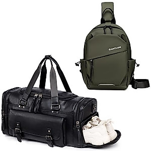 CANTLOR Men Small Sling Bag Crossbody Backpack Travel Daypacks Chest Pack Lightweight Outdoor Shoulder Bag One Strap