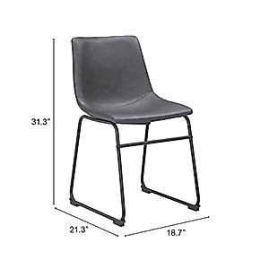 Smart Dining Chair (Set of 2) Charcoal