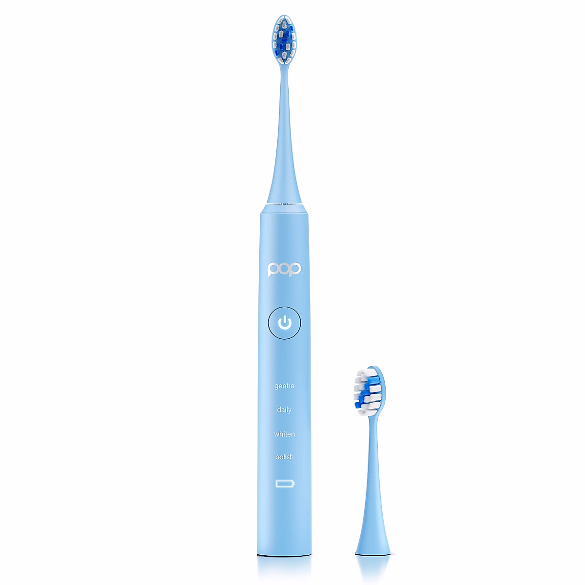 Pop Sonic Pro 2.0 Electric Toothbrush (Blue), Ultrasonic Toothbrush | 45,000 VPM | Electric Toothbrush for Adults & Kids, 4 Mode Electric Tooth Brush - Long-Lasting Dupont Nylon Bristles