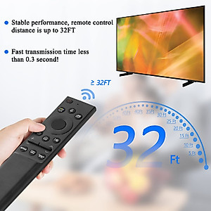 Solar Charging BN59-01357 Voice Remote Control Fit for Samsung Smart TVs, Solar Power RMCSPA1EP1 Remote Compatible with Samsung 2021 Neo LED Smart 4K Ultra HD TV, with 3 Shortcut Buttons