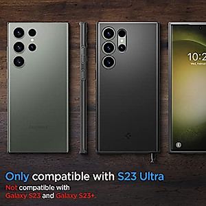 Spigen Thin Fit Designed for Galaxy S23 Ultra Case (2023) - Black