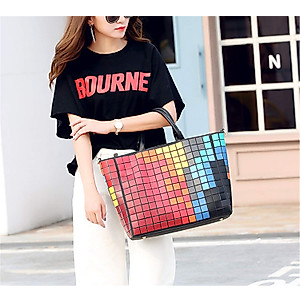 Fashion Geometric Mosaic Women Bag Diamond Folding Messenger Bag Female Shoulder Bao Bags