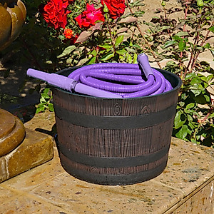 Bernini Chroma Metal Garden Hose 50 Ft Super Flexible Garden Hose, Lightweight No Kink Puncture Resistant Brightly Colored 304 Stainless Steel Hose With Patented Power Couplers (Purple)