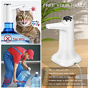 YALAMI Silver with White Accents Modern 600 milliliters Countertop Corded Electric Water Dispenser