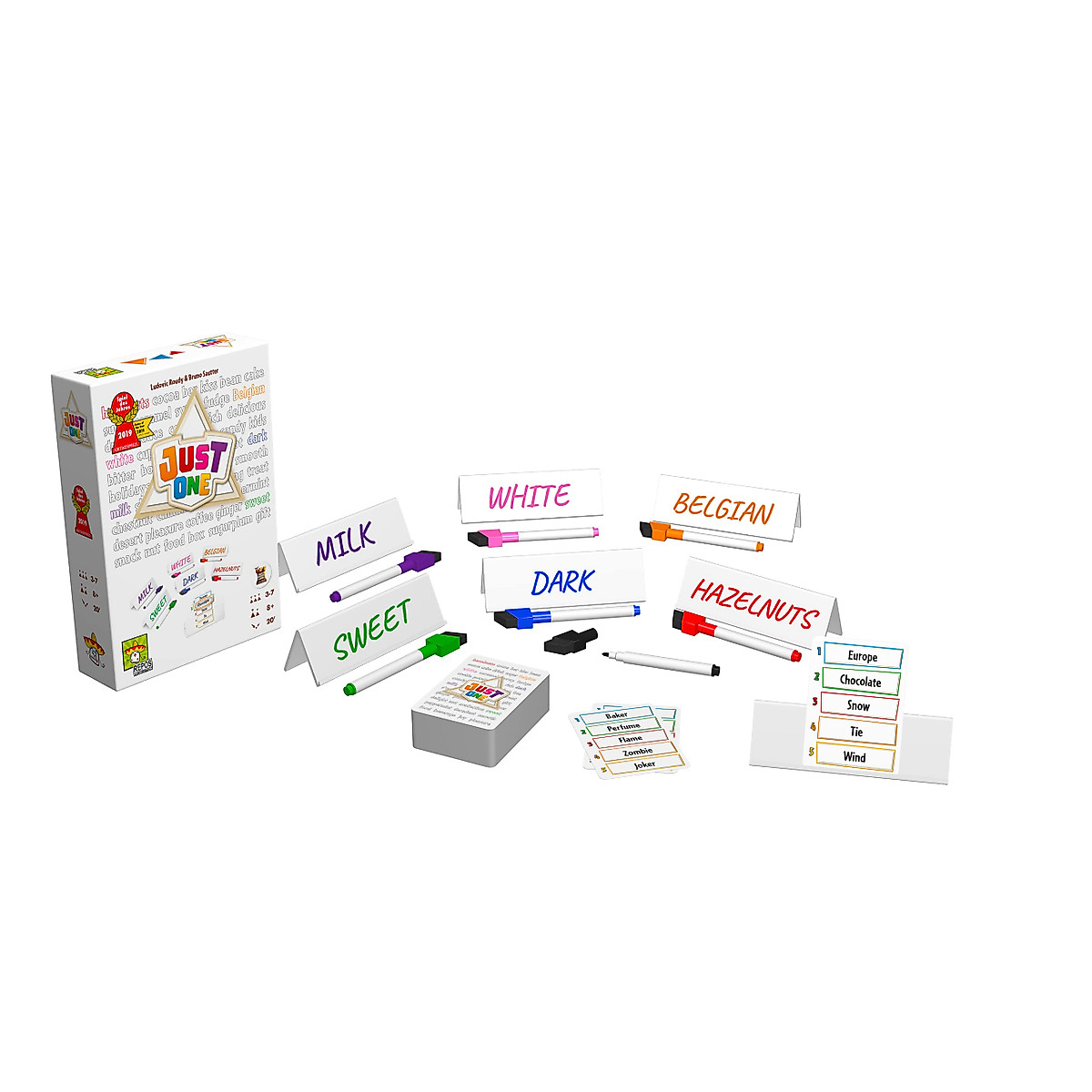 Just One Party Game (White Box) | Cooperative Board Game for Adults and Kids | Fun Games for Family Game Night | Ages 8 and up | 3-7 Players | Average Playtime 20 Minutes | Made by Repos Production