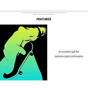 BISOZER Mini Finger Skateboard – Wooden Finger Board Ultimate Sport Training Props in Light Brown with Ball Bearings -1 Pack (Random Color Bearing Wheels)