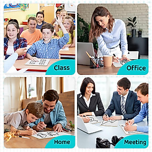 32 Pack Dry Erase Lapboards, Double-Sided Small White Board for Classroom Student, 9"x12" Portable Dry Erase Board Bulk, Mini Whiteboard with 36 Pens, 36 Erasers & 36 Pen Holders, for Teacher Supplies