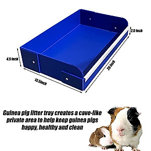 Guinea Pig Litter Box for All C&C and Midwest Cages,Guinea Pig Bedding Litter Box,Guinea Pig Kitchen Area Keep The Guinea Pig Cage Clean and Tidy