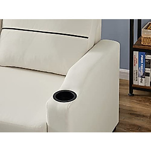 Convertible Sectional Sofa, Modern Linen 3-seat Sofas Reversible Couch with Storage Chaise L-Shaped Couch for Small Space, Living Room, Apartment, Office (Beige)