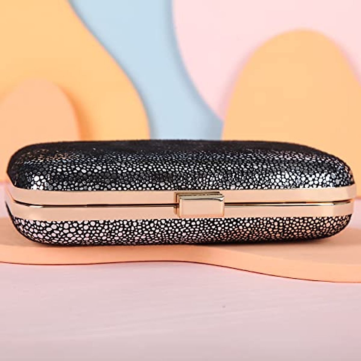 Fawziya Evening Clutch Purses For Women's Clutches Bling-Gold