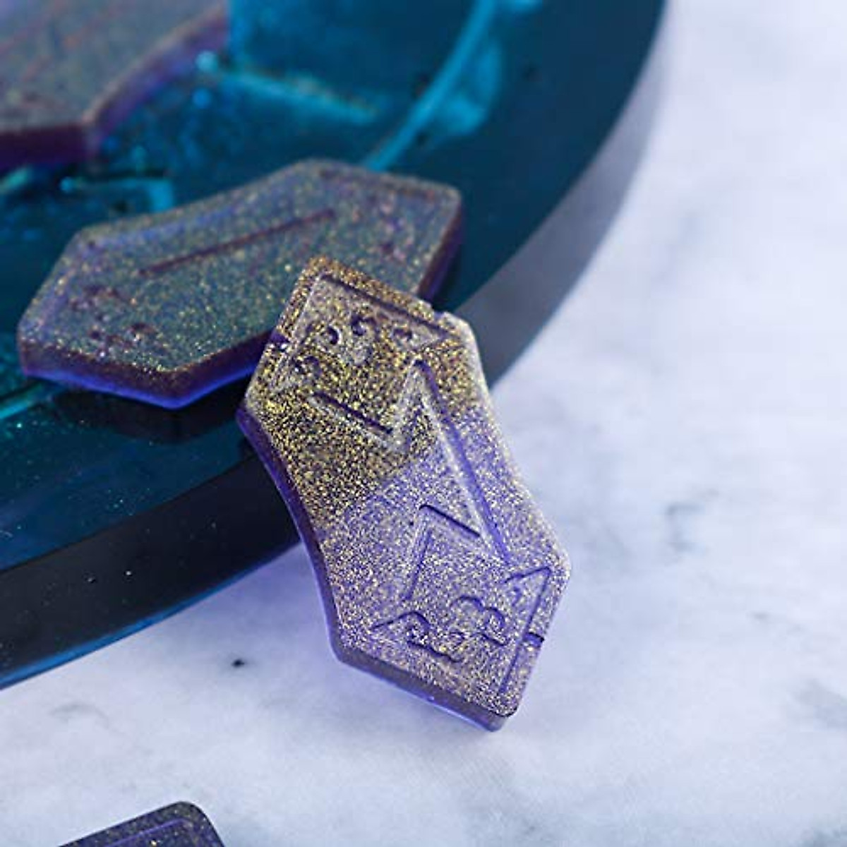 Runes Symbol Cards Epoxy Resin Mold Divination Board Silicone Mould Resin Silicone Tray Molds Casting Mold for Epoxy Resin