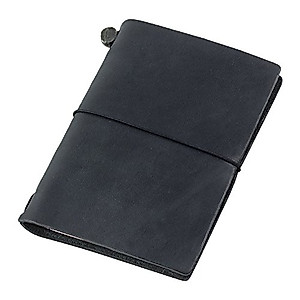 ミドリ(MIDORI) Traveler's Notebook, Passport Size, Black 15026006