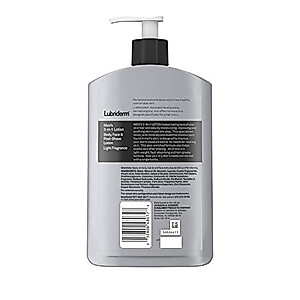 Lubriderm Men's 3-In-1 Lotion Enriched with Aloe for Body and Face, Non-Greasy Soothing Post Shave Moisturizer with Light Fragrance For Replenished, and Healthy-Looking Skin, 16 fl. oz