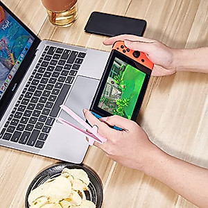 DXPIIOY® 6PCS Wheat Straw Fiber Finger Chopsticks,Hands-free Chips Snack Clip For Gamers Snacktime,Fun Gifts For Friends, Finger Tongs ,Cell Phones Accessories,Lazy Game Tool（Multiair）